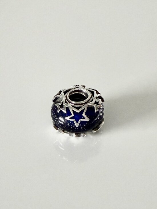 Pandora | Jewelry | Pandora Pandora Galaxy Blue And Star Murano Charm ...